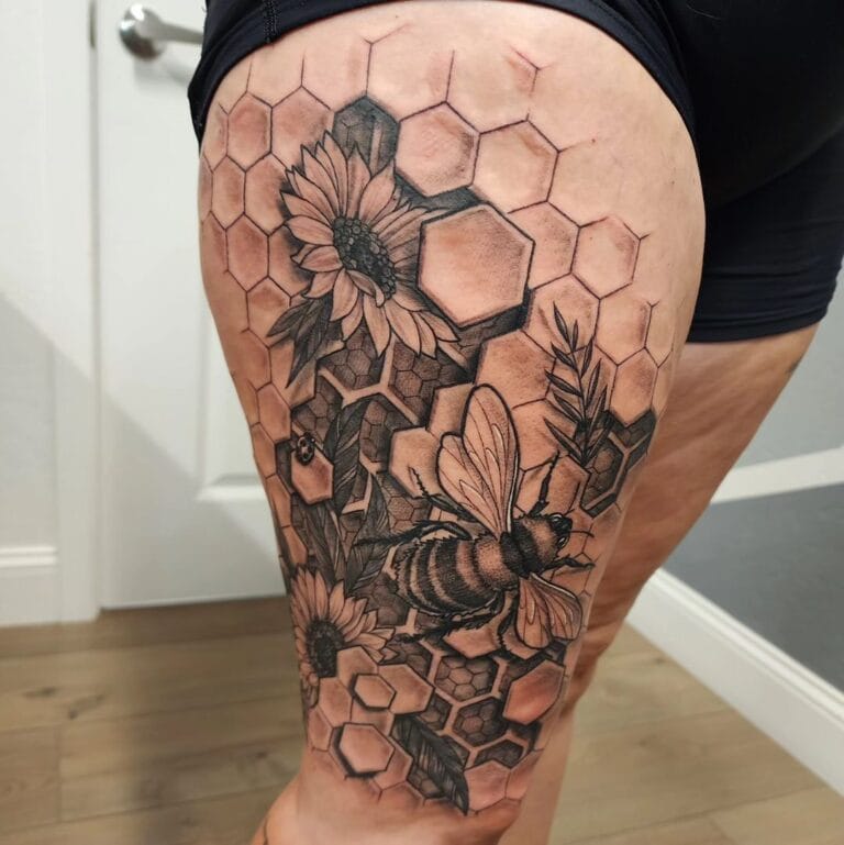 Elevate Your Style with 20+ Striking Honeycomb Tattoos – WomenSew